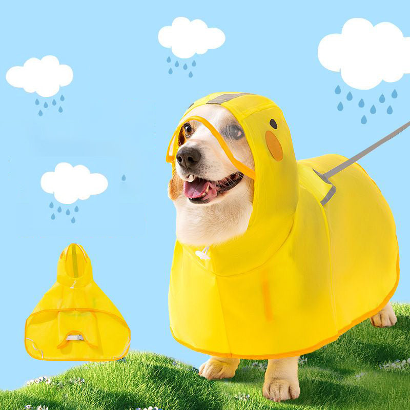 PETTENA Select ペット犬服 アヒル型レインコート