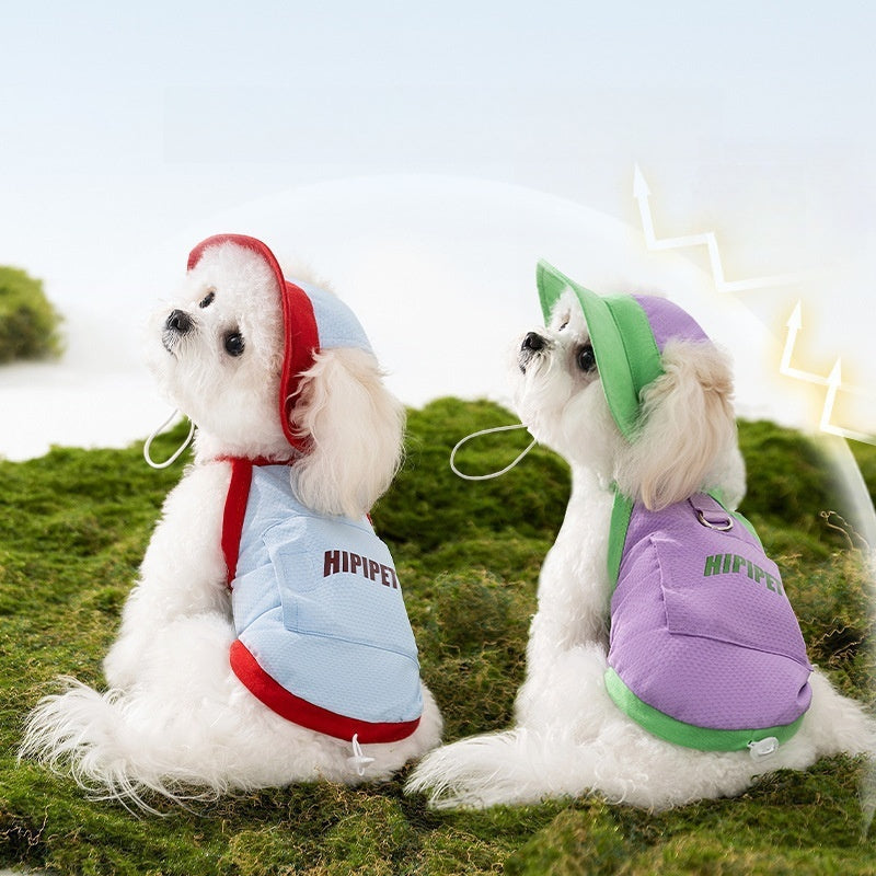 PETTENA Select犬用冷感UVカットベスト＋帽子セット