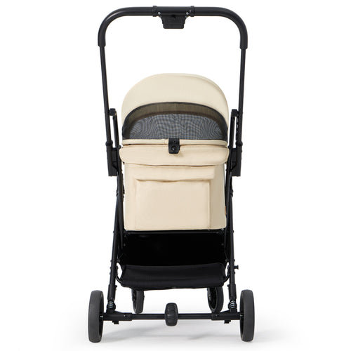 軽量ワンタッチ折りたたみ一体型ペットカート【小型犬・猫・多頭飼い対応】｜PETTENA NEWTON